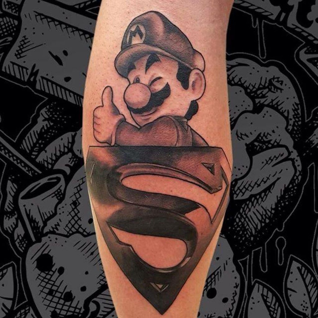 70 Tatuagens do Super Mario Bros Criativas
