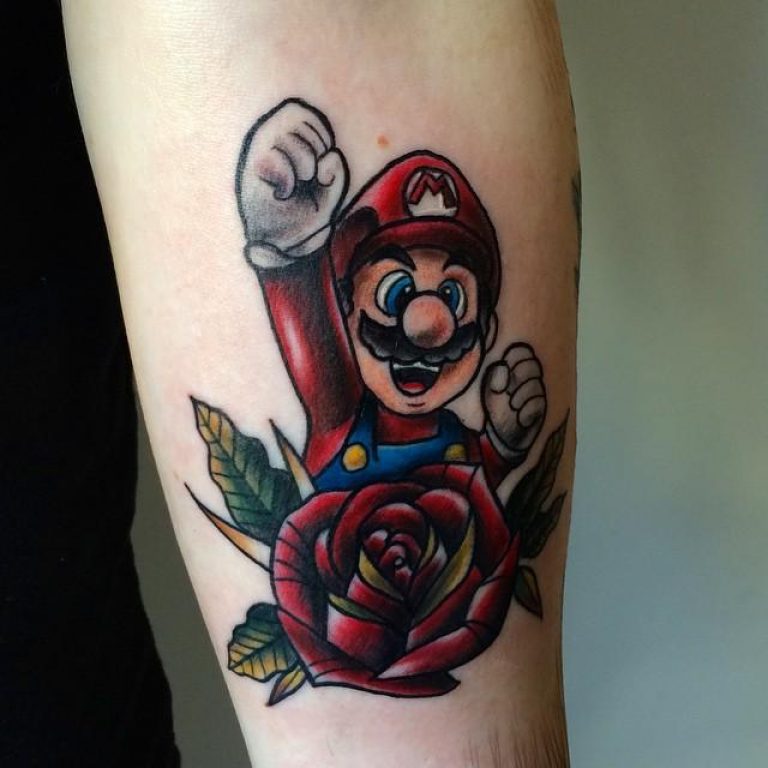 70 Tatuagens do Super Mario Bros Criativas